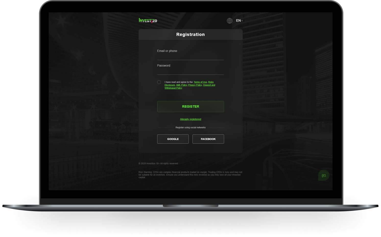 Investizo Welcome Bonus: Receive Up to $100 Without Deposit! - Investizo
